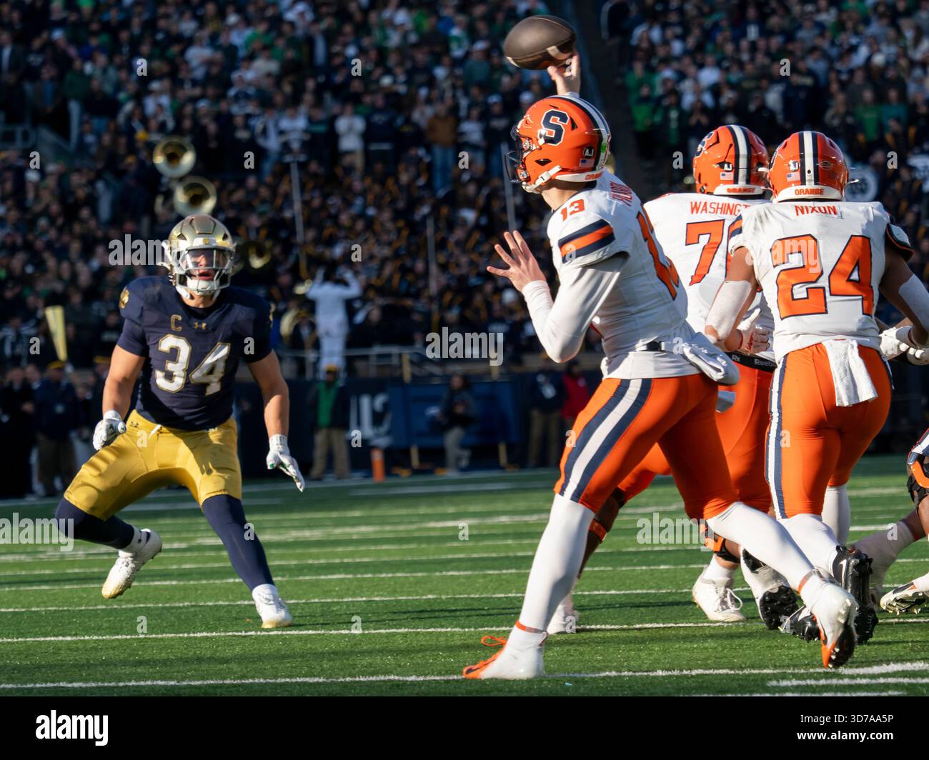 SOUTH BEND, IN - NOVEMBER 22: Syracuse Orange quarterback Joseph ...