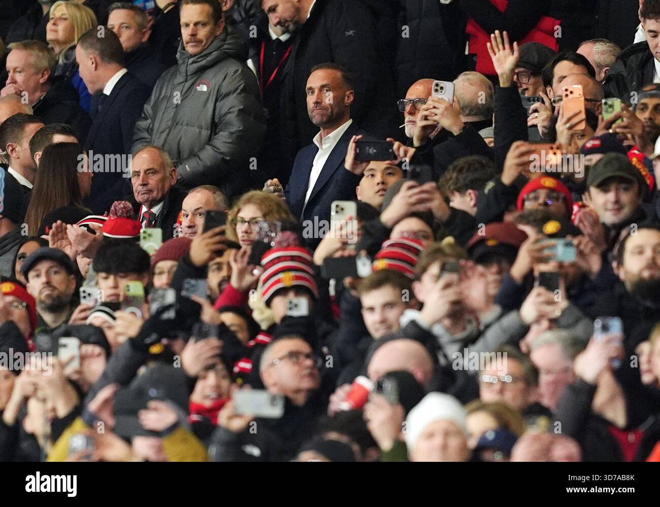 Calum Best in the stands during the Premier League match at Old ...