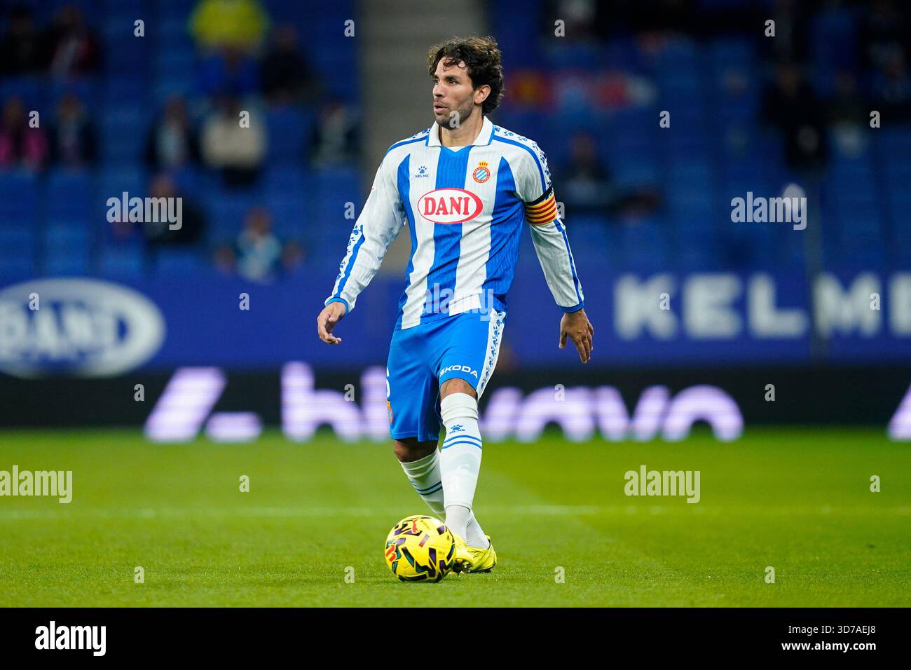 Leandro Cabrera of RCD Espanyol during the La Liga EA Sports match between RCD Espanyol and ...