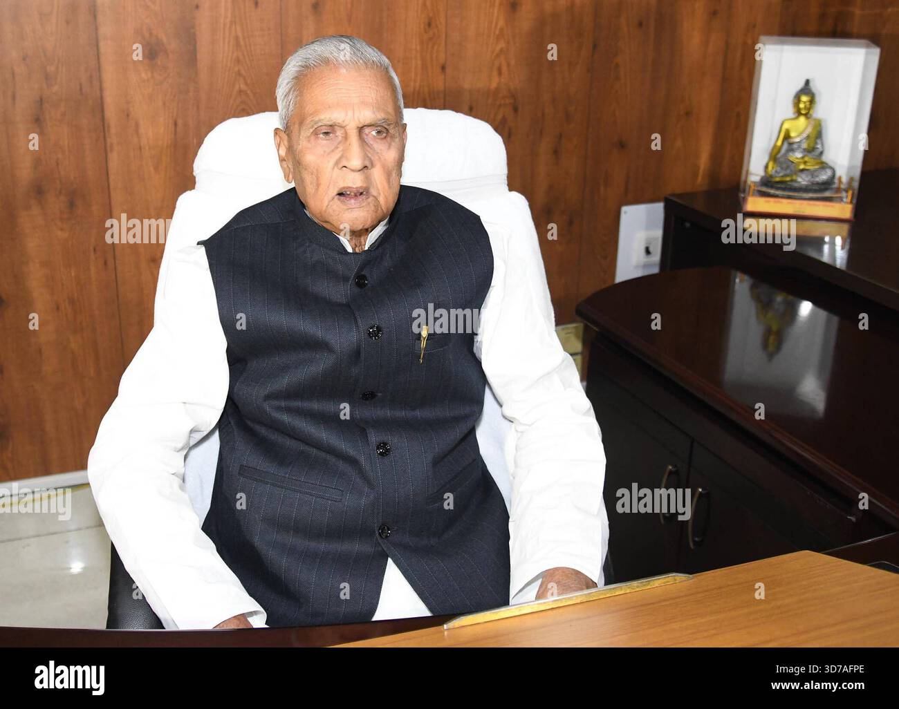 PATNA, INDIA - NOVEMBER 24: Bihar Energy Minister Vijendra Prasad Yadav ...