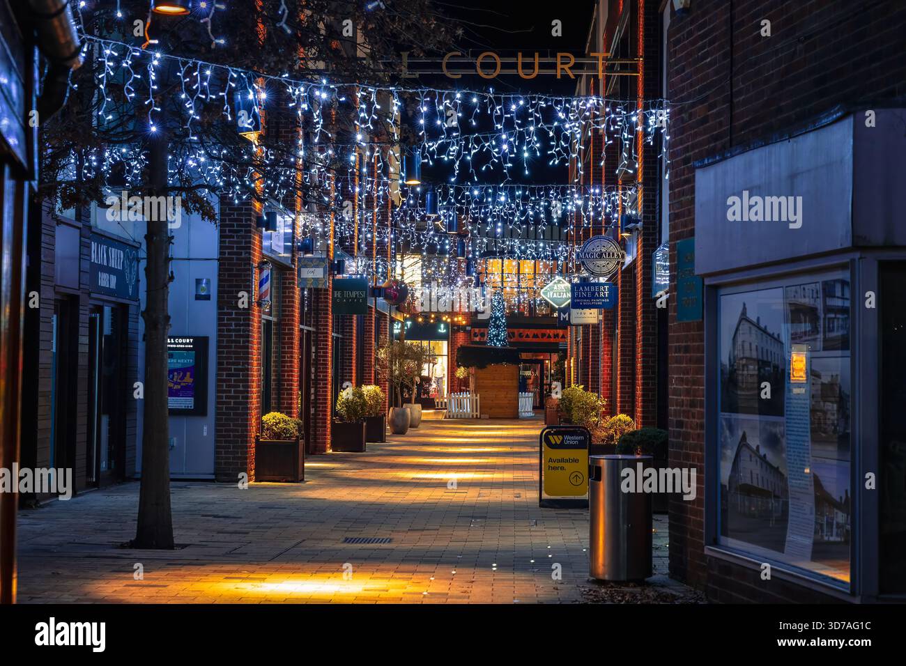 Stratford upon Avon Christmas Lights Stock Photo - Alamy
