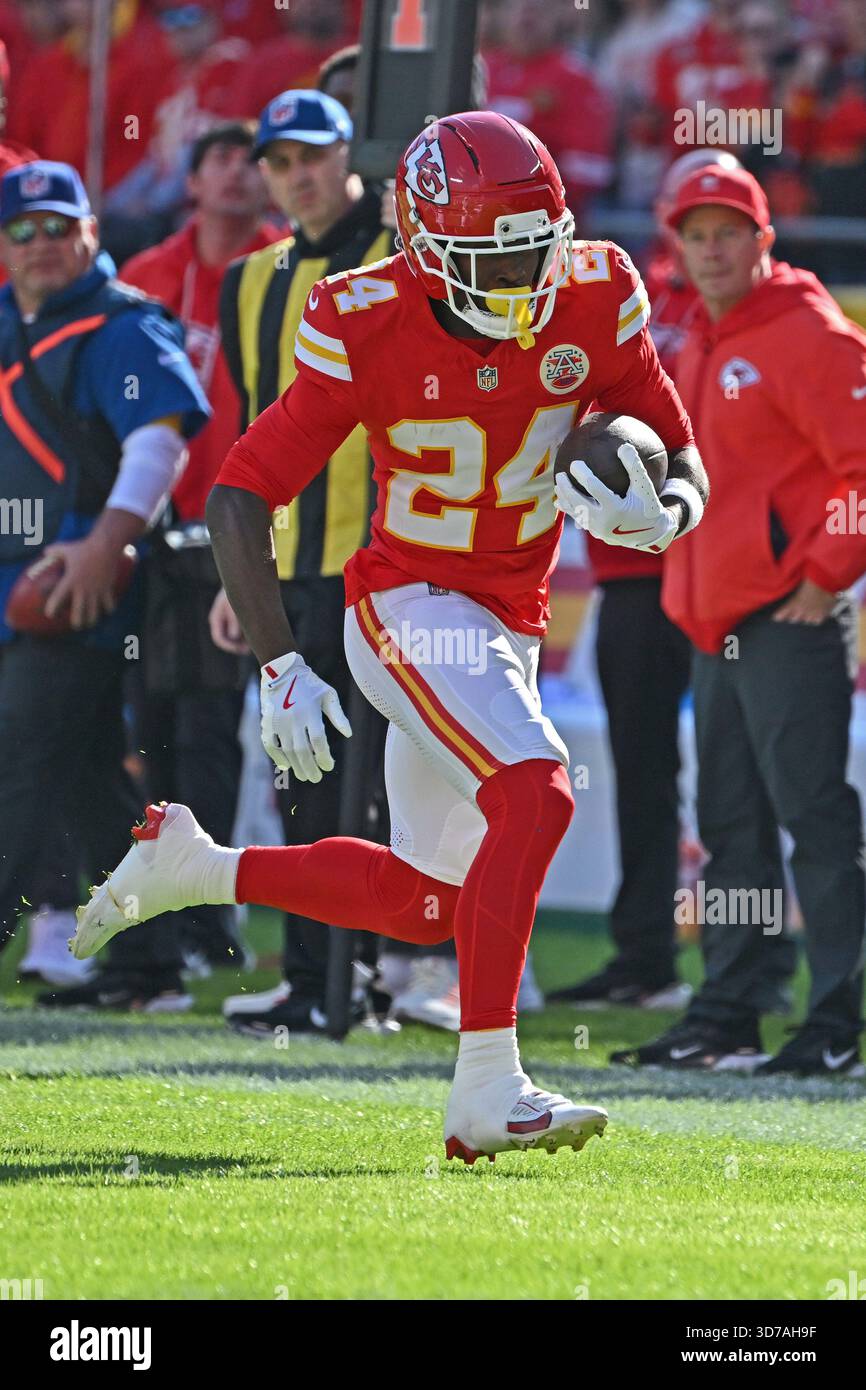 Kansas City Chiefs running back Brashard Smith (24) runs up field ...