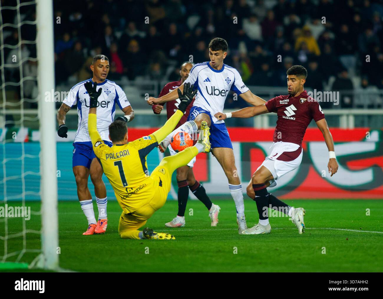 Alberto Paleari of Torino FC on a save during the Italian Serie A, 2025 ...