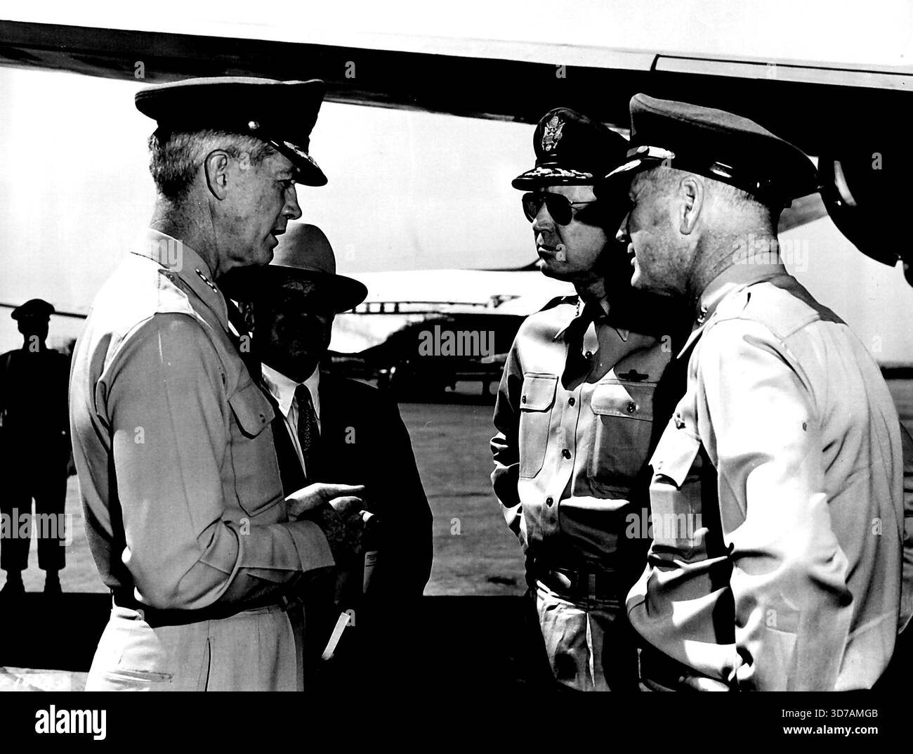 Greeted in Tokyo - Lt. Gen. Earle E. Partridge, commanding general of ...