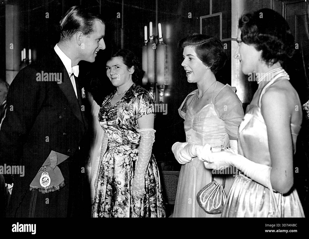 His Royal Highness the Duke of Edinburgh chatting with Sybil Doe. On ...