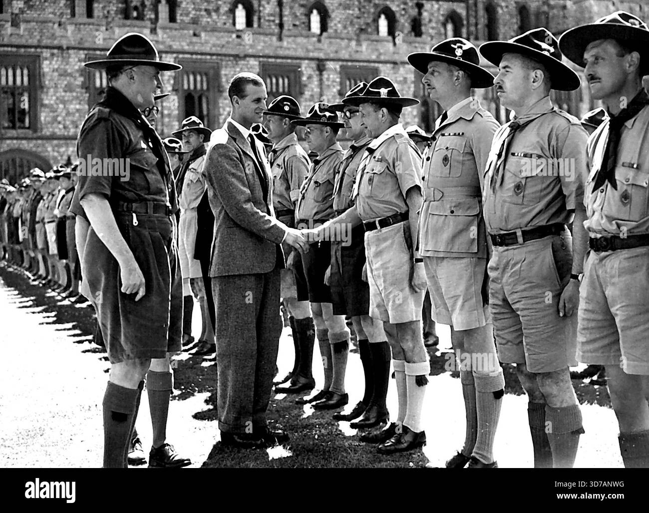 Princess Takes Salute At Windsor Scout March.HRH The Duke of Edinburgh ...