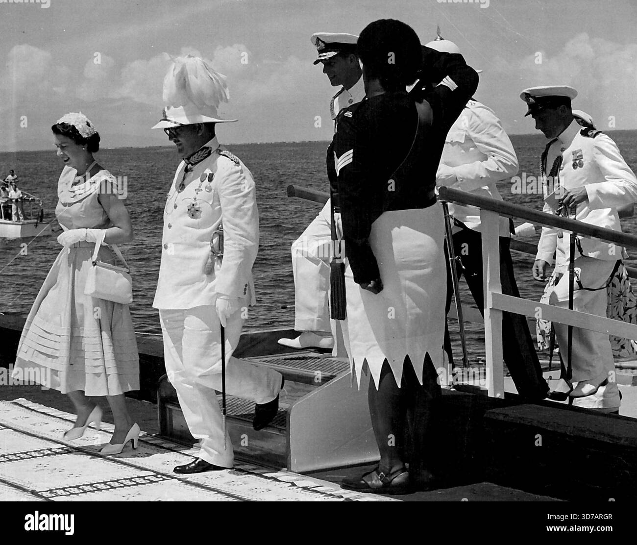 Queen in Fiji. December 23, 1953 Stock Photo - Alamy