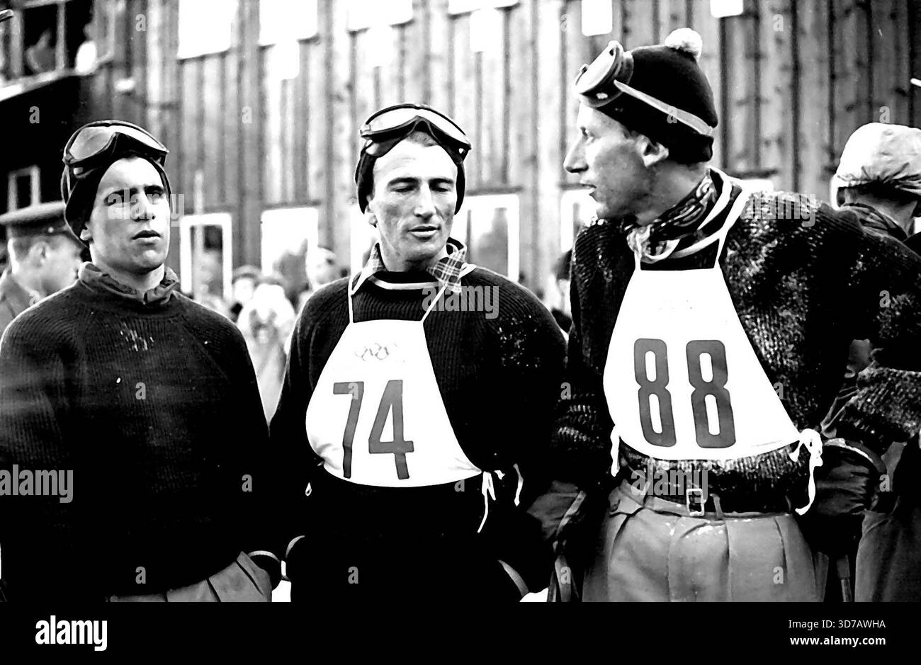 Olympic Winter Games Open In Oslo.Three members of the Australian team ...
