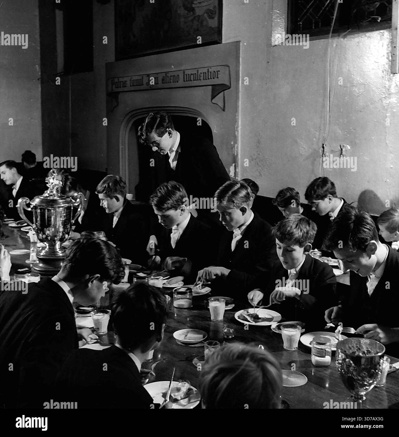 Eton College -- Supper Eton house dining hall, one of two meals eaten ...