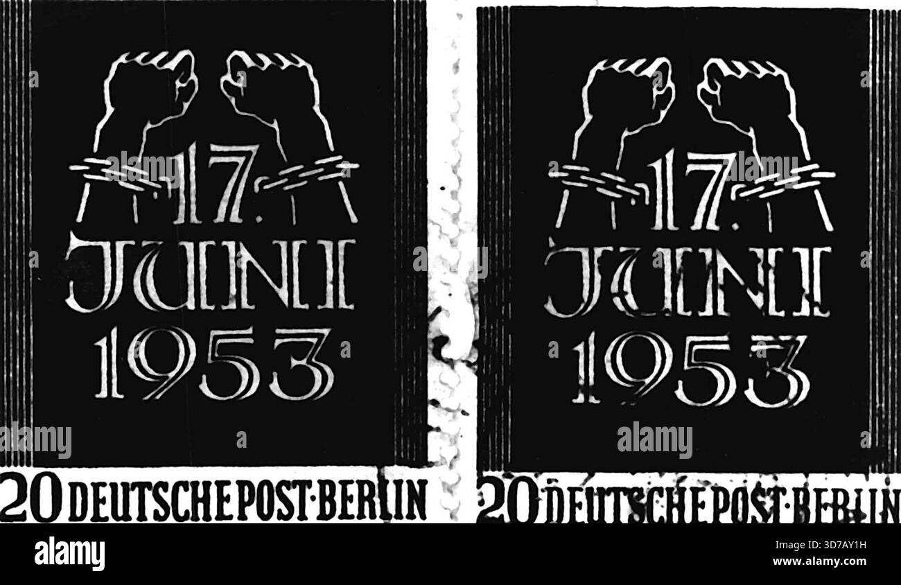Stamp Commemorates Berlin Uprising -- A new West German stamp ...