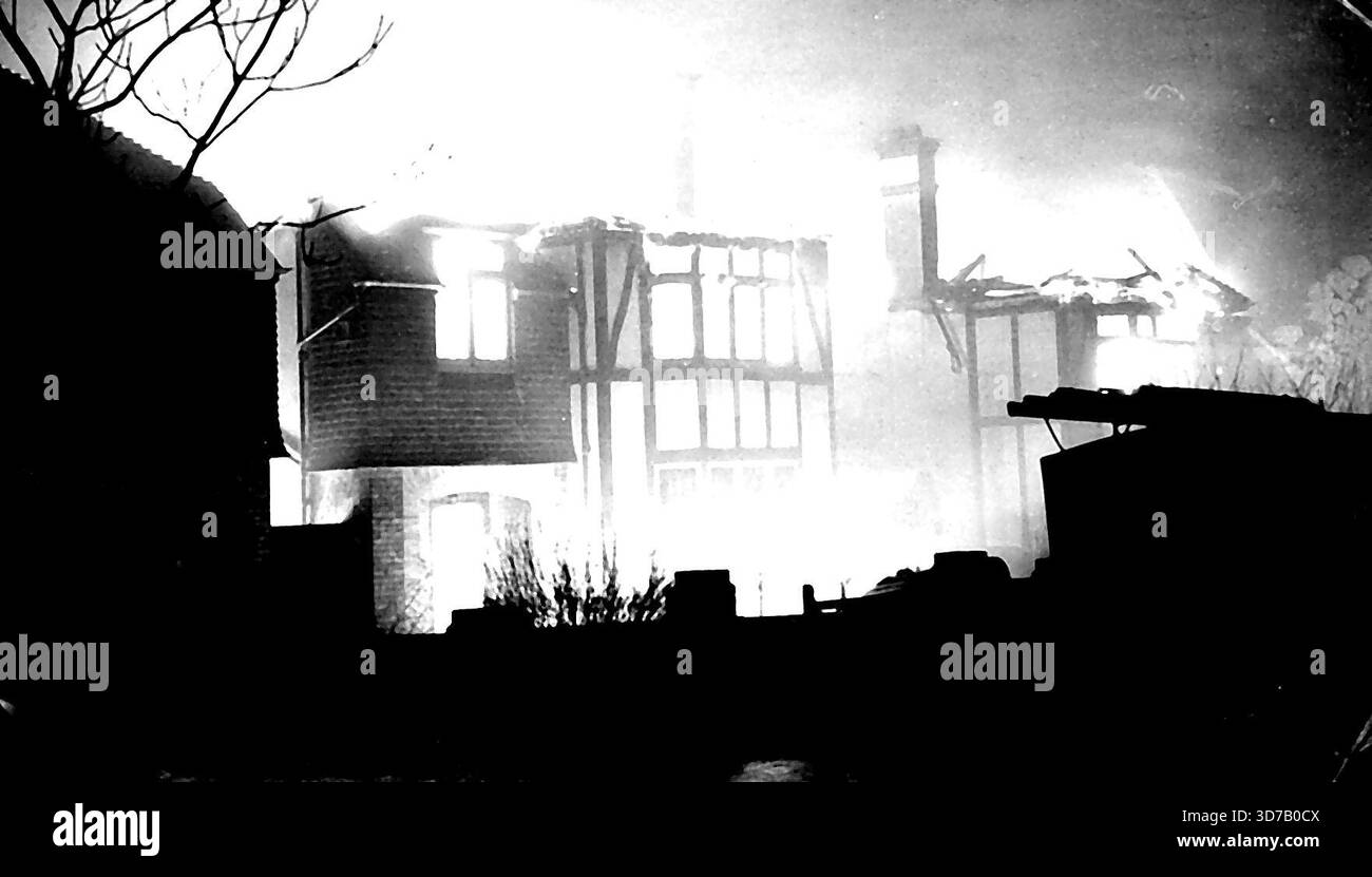 Residential fires Black and White Stock Photos & Images - Alamy