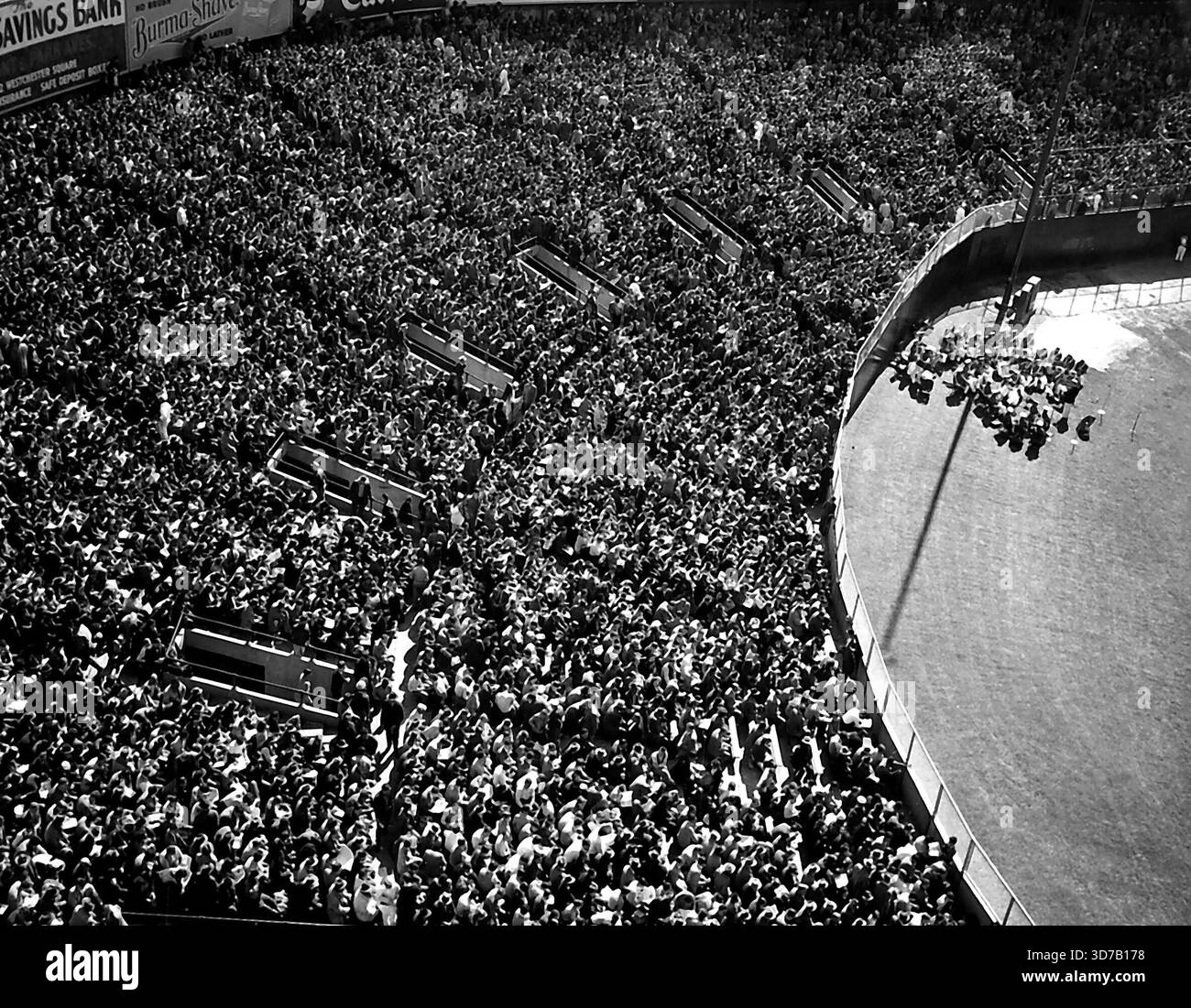 Early Birds - Here is a general view of the bleachers at Yankee Stadium ...