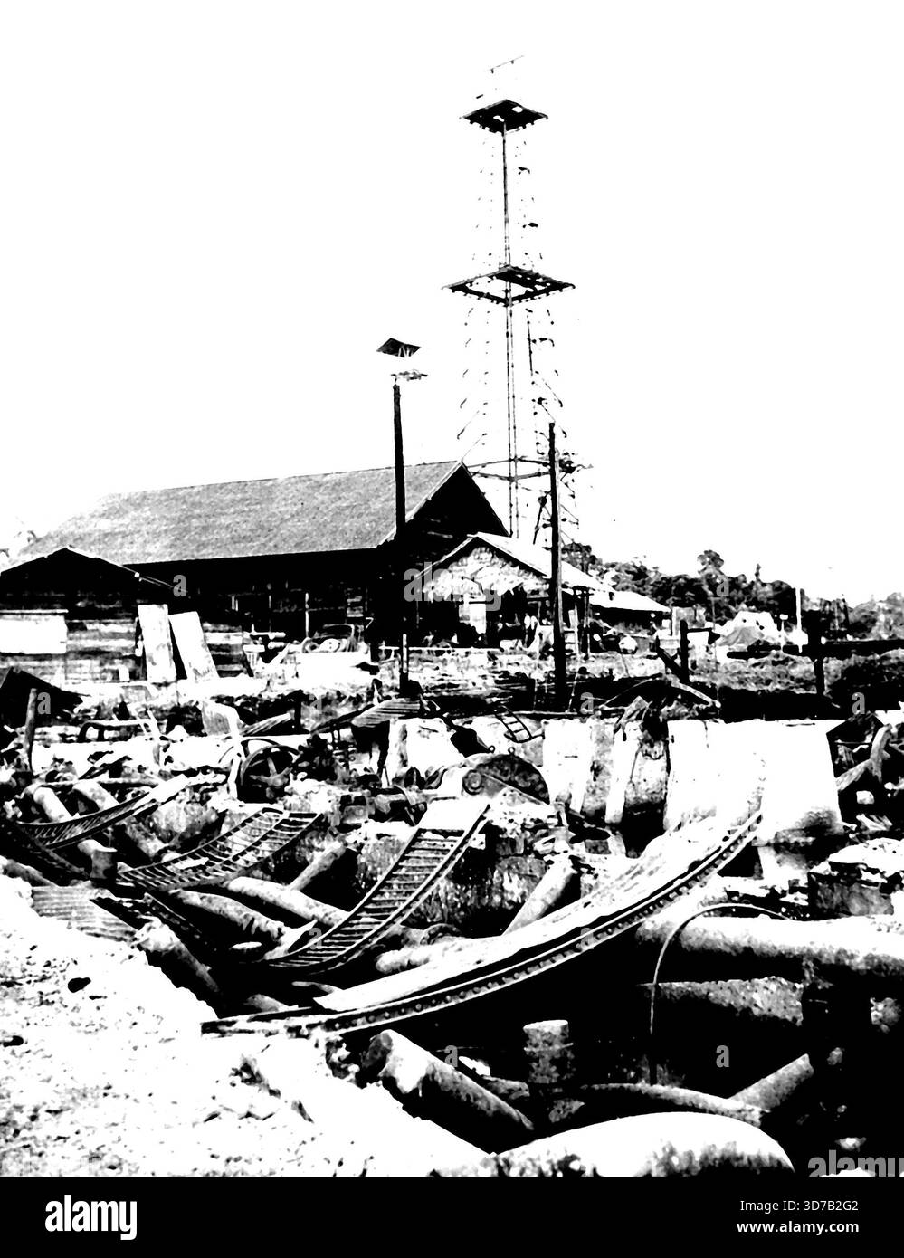 In Wake Of Retreating Japs -- Retreating before advancing Australian ...