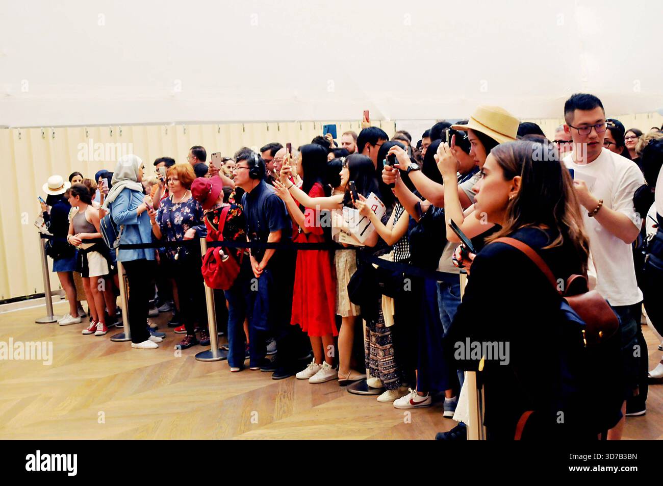 Paris /France / 08.july 2019/ Visitor taking photograph and selfies of ...