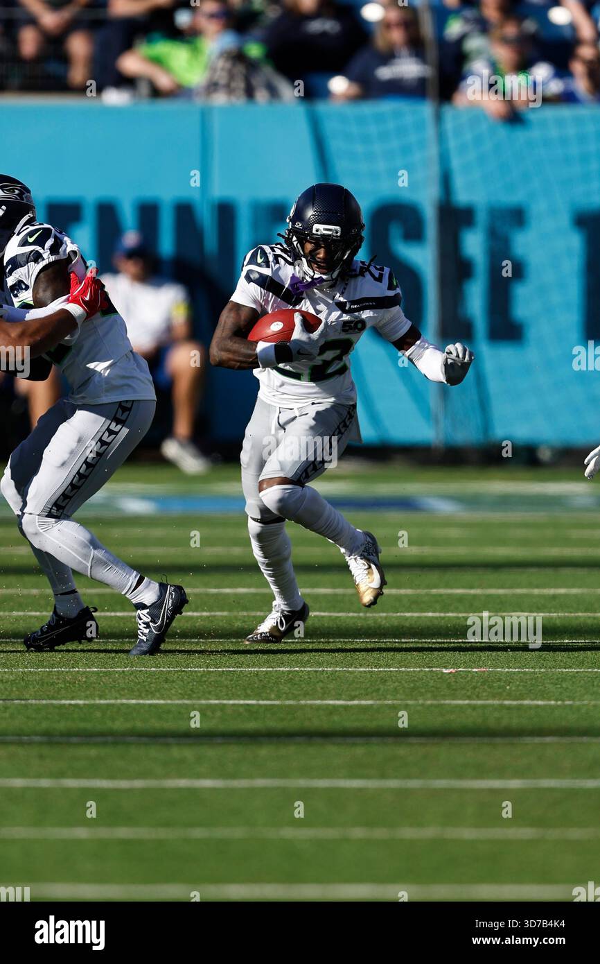 Seattle Seahawks wide receiver Rashid Shaheed (22) plays during their ...