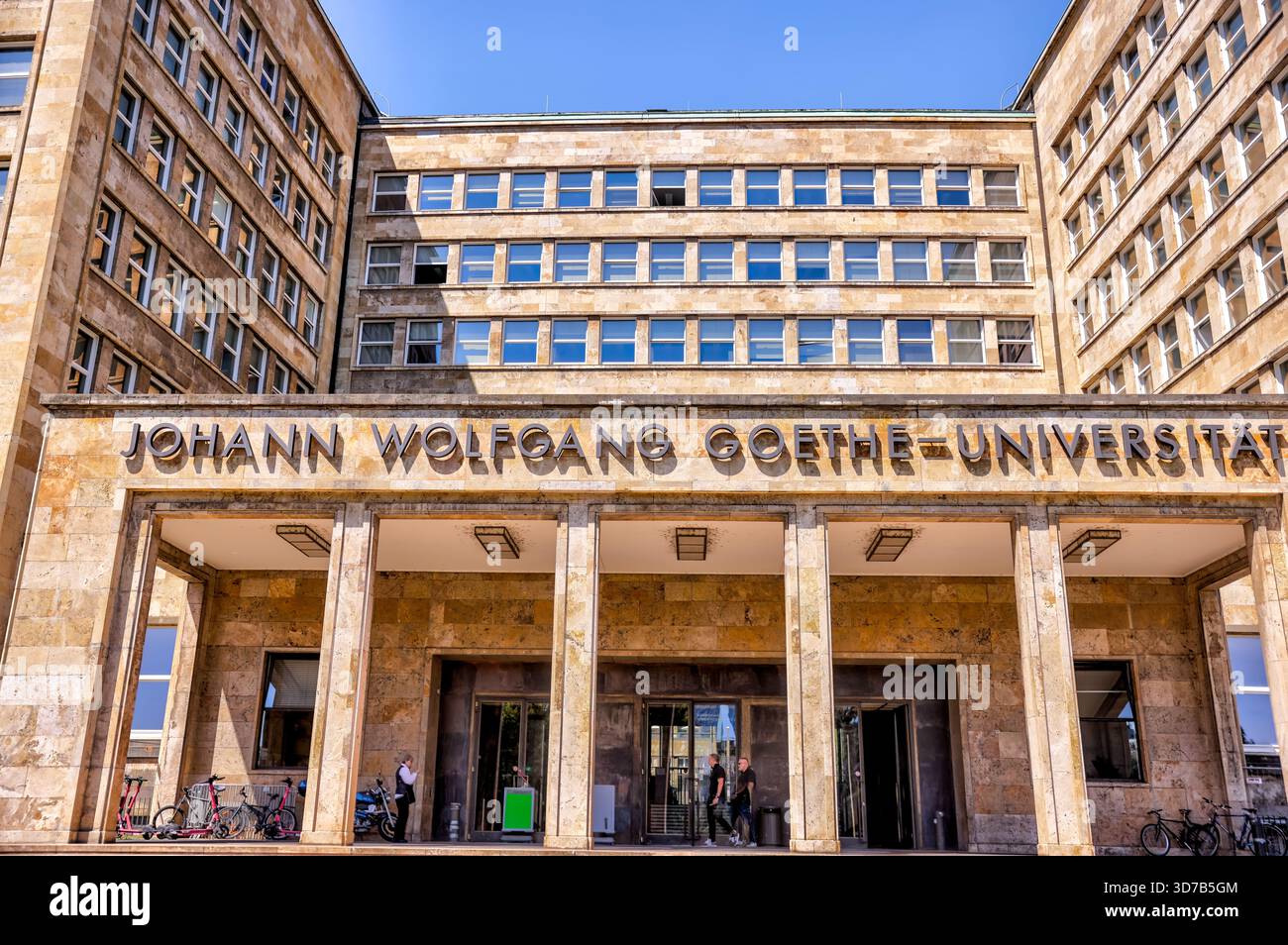 View of the IG Farben Building, designed by Hans Poelzig and built 1928 ...