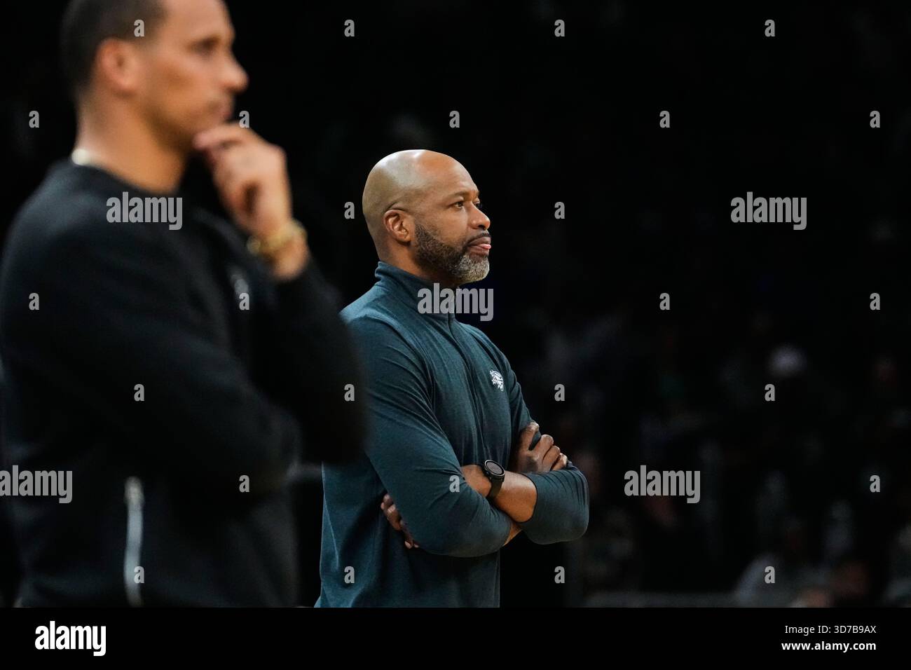Orlando Magic head coach Jamahl Mosley during the first half of an NBA ...