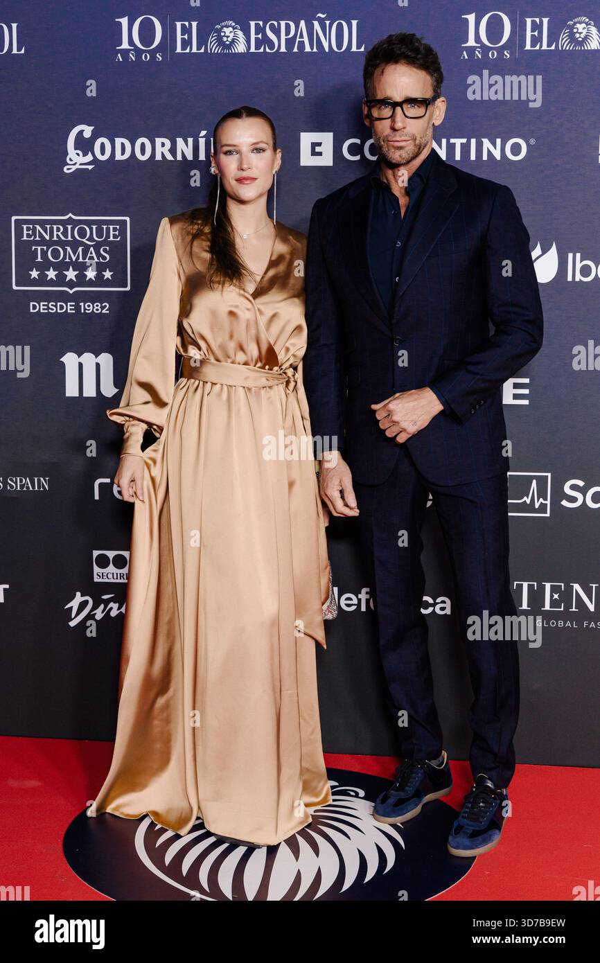 Rider álvaro Muñoz Escassi And His Daughter Anna Barrachina Pose During