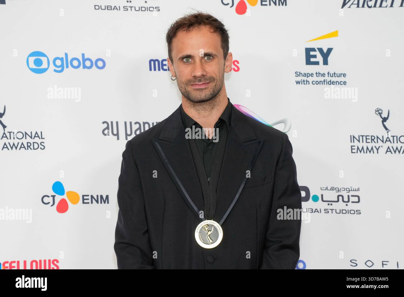 Oriol Pla arrives at the 53rd International Emmy Awards at the New York ...