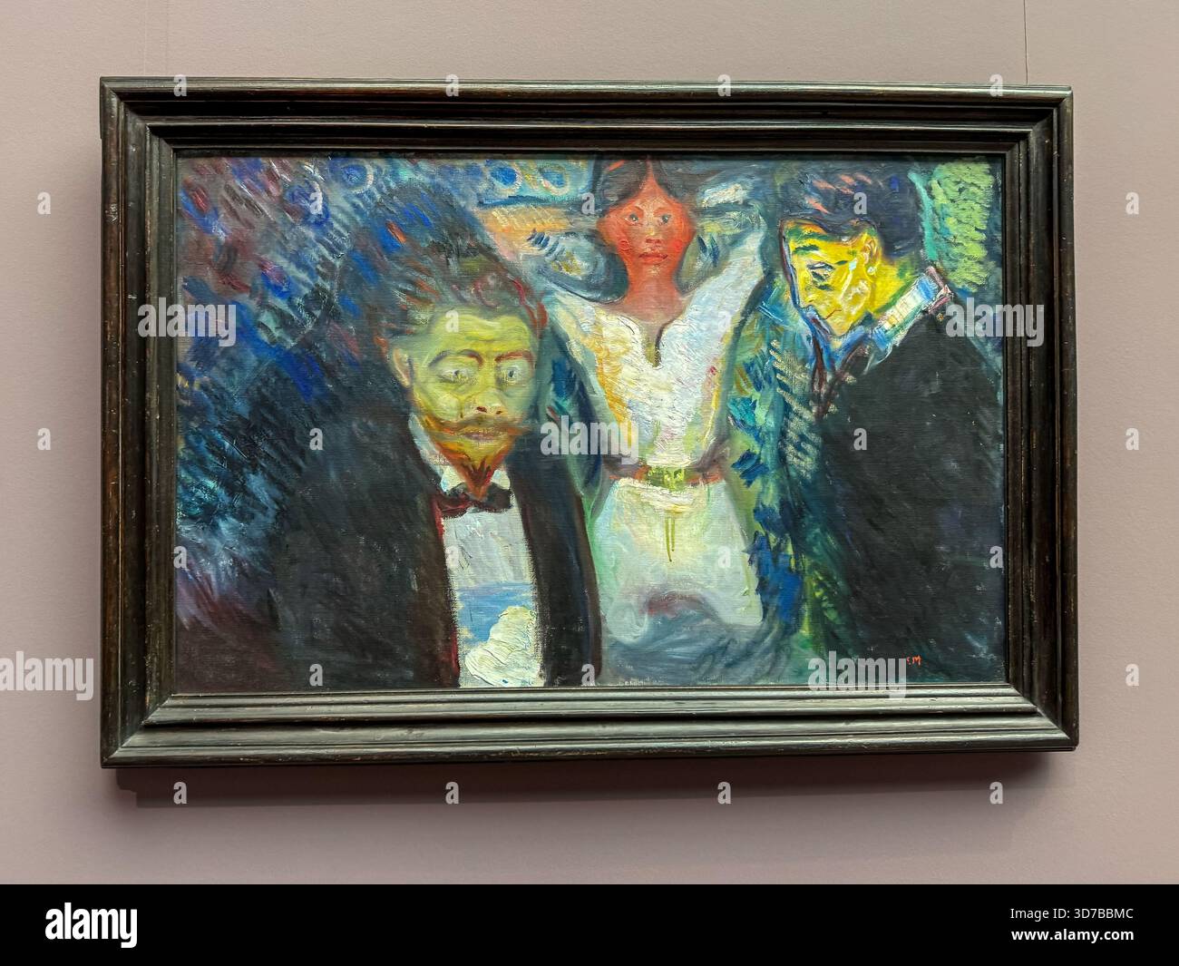 “Jealousy” by Edvard Munch (1895–1900), part of Munch’s emotional ...