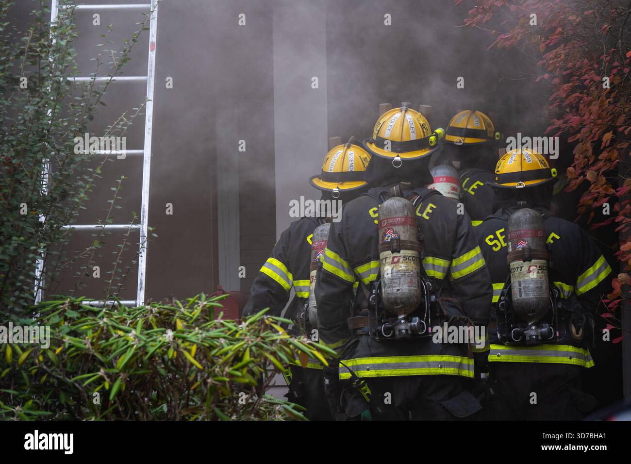 Seattle, USA. 24th Nov, 2025. Seattle Fire Department live fire ...