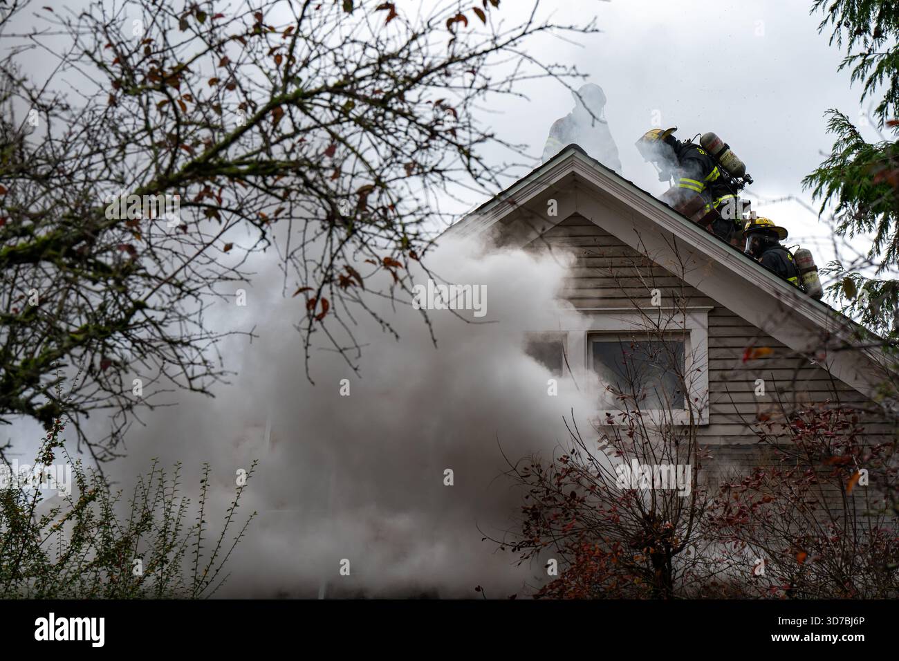 Seattle, USA. 24th Nov, 2025. Seattle Fire Department live fire ...