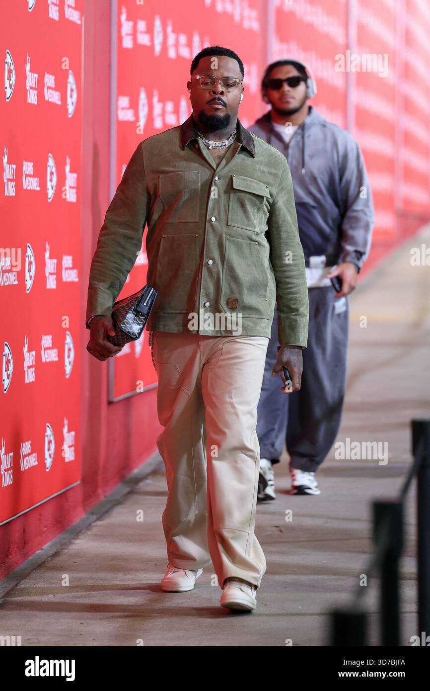 November 23, 2025: Kansas City Chiefs offensive tackle Jawaan Taylor ...