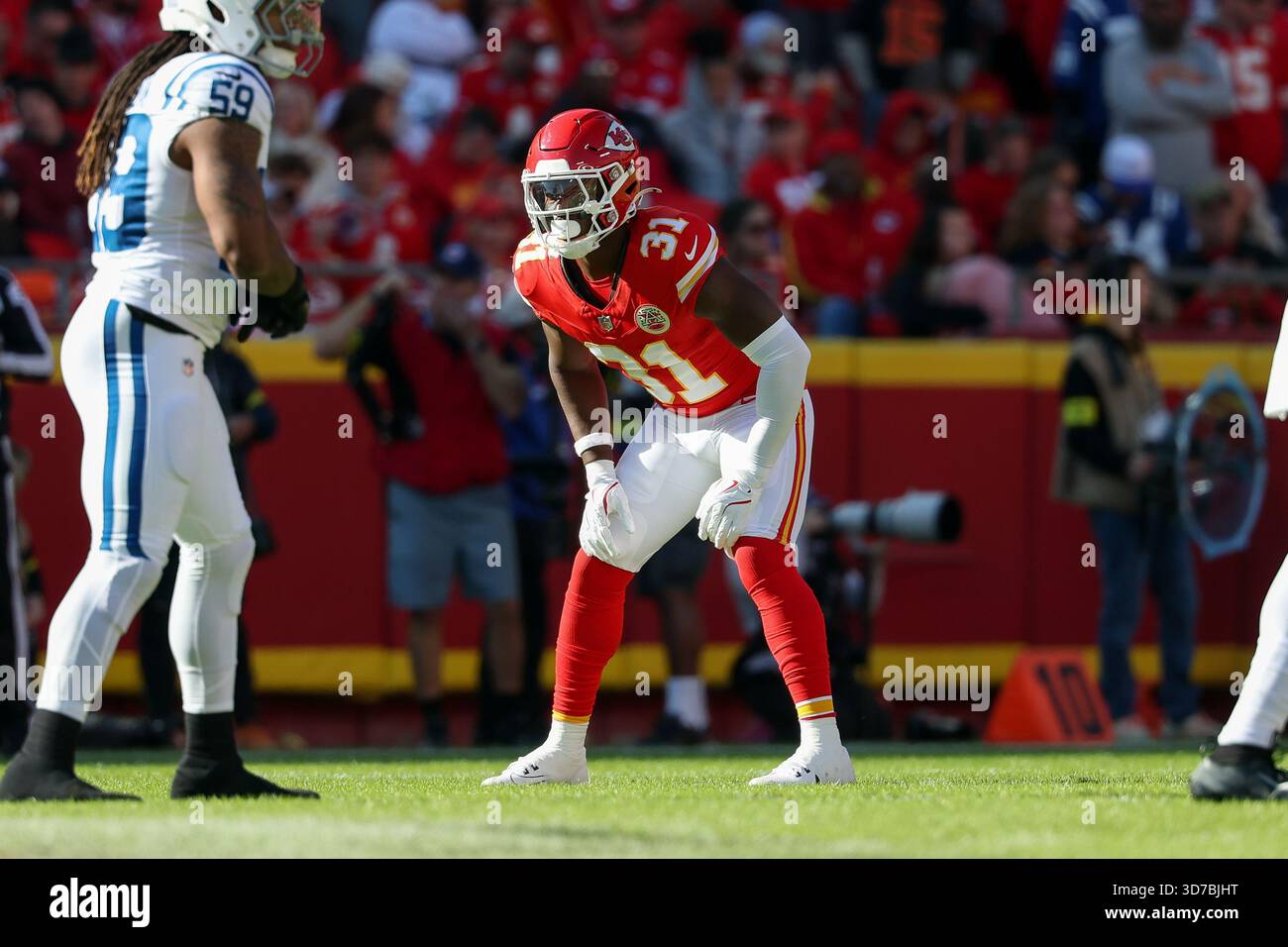 November 23, 2025: Kansas City Chiefs linebacker Jeffrey Bassa (31) is ...