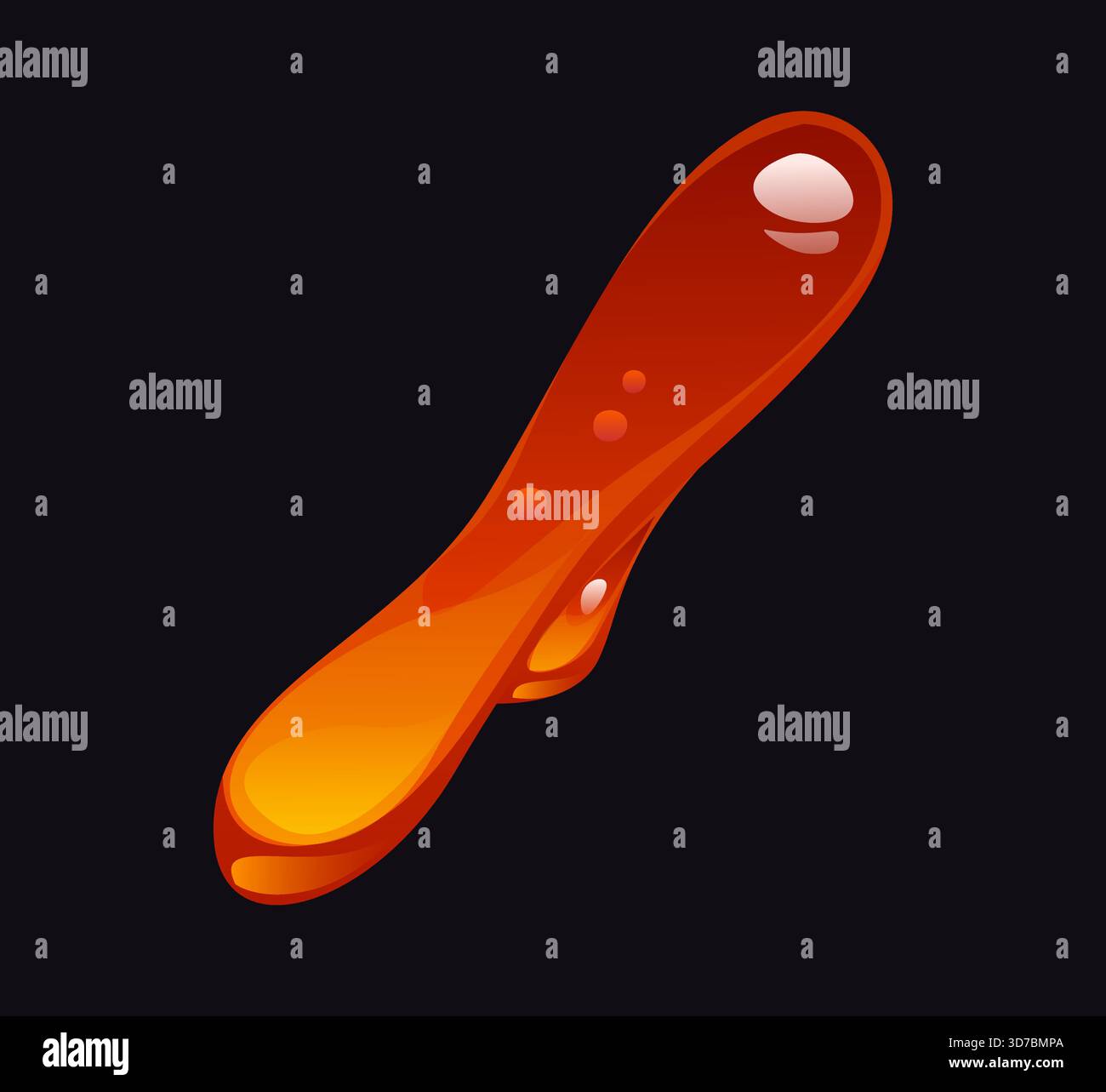 Liquid honey cartoon font punctuation slash. Sweet honey English ...