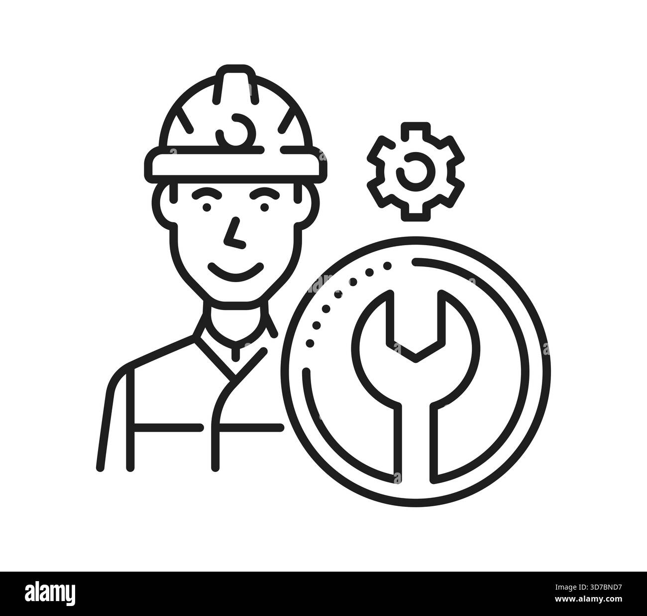 Railroad railway icon of train and subway technician worker, vector ...