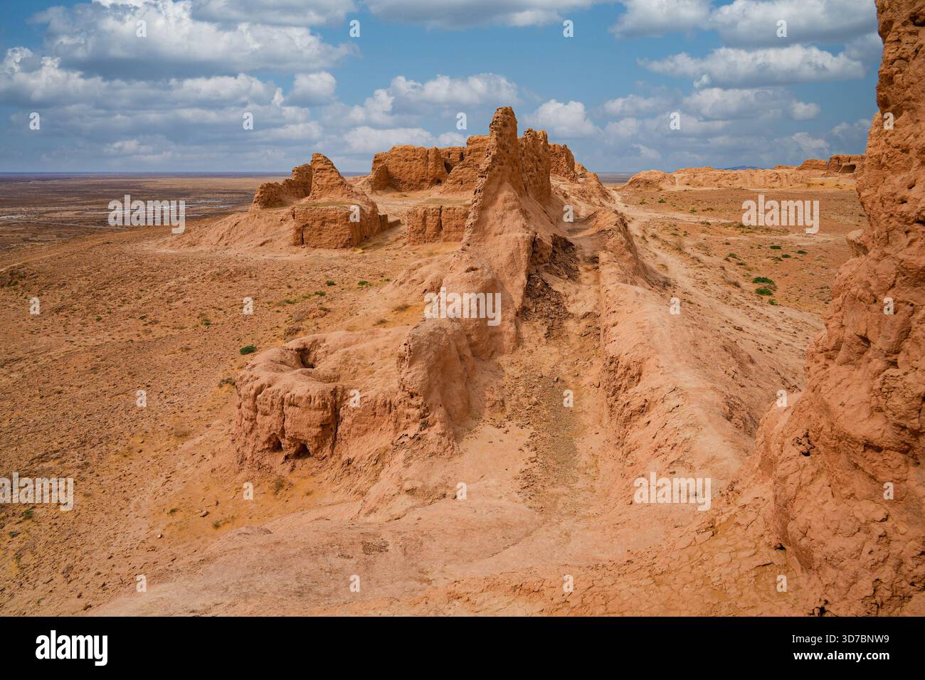 Ayaz Kala Fortress - Ancient mud brick ruins in the Kyzylkum Desert ...