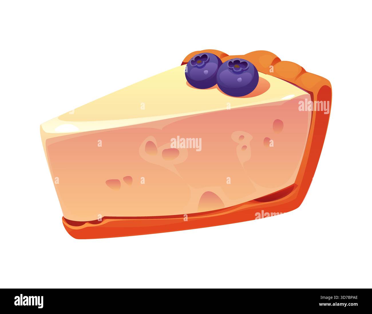 Portion homemade cheese cake Stock Vector Images - Alamy
