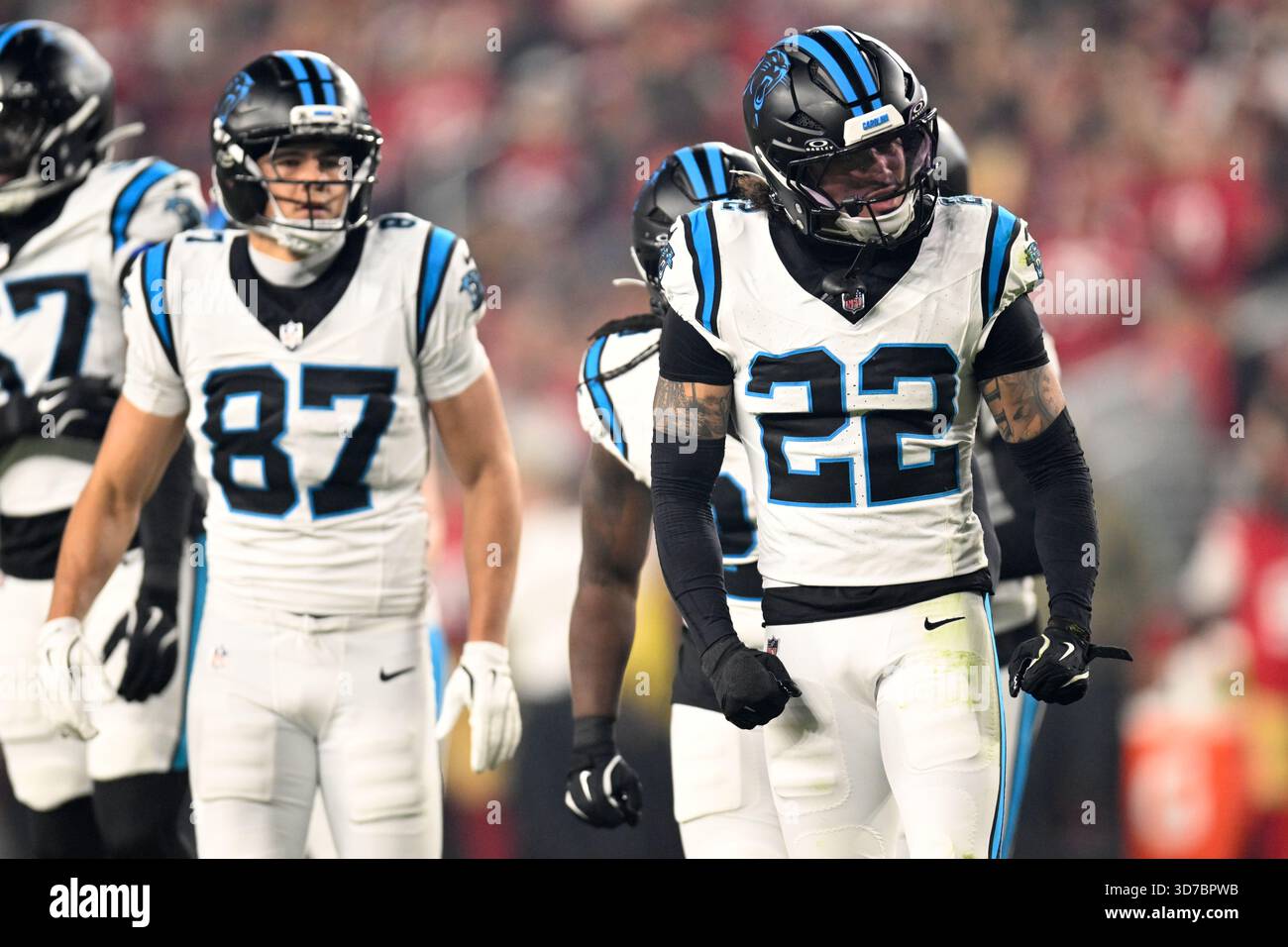 Carolina Panthers safety Lathan Ransom celebrates after a tackle ...