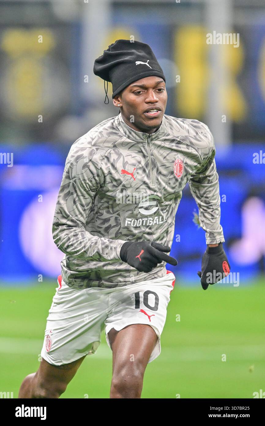 Rafael Leao of Milan seen during the serie A match Inter Vs AC Milan at San Siro stadium. Final ...