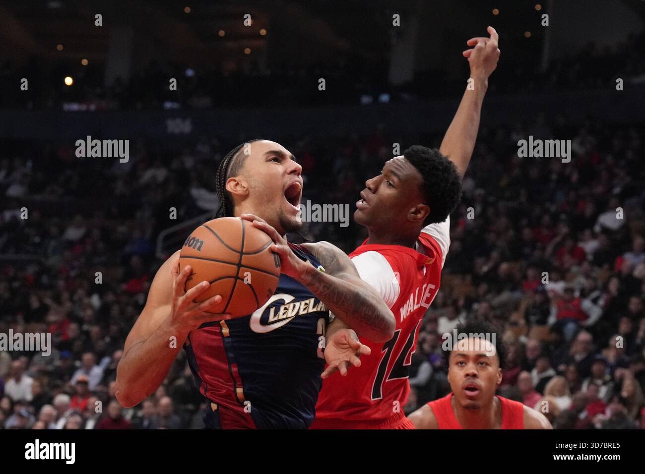 Cleveland Cavaliers guard Jaylon Tyson (20) is fouled as he goes to the ...