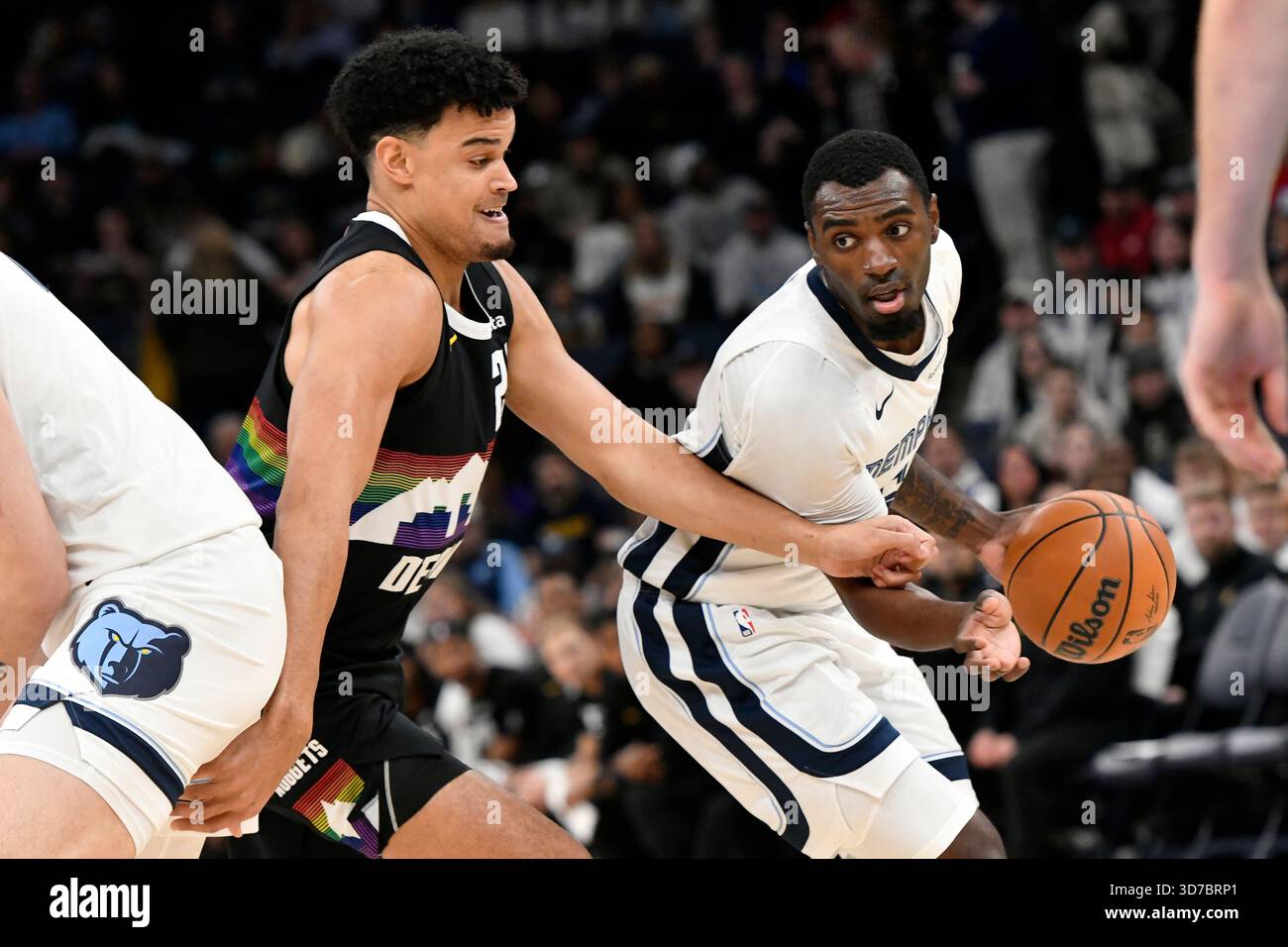 Memphis Grizzlies guard Vince Williams Jr. handles the ball against ...