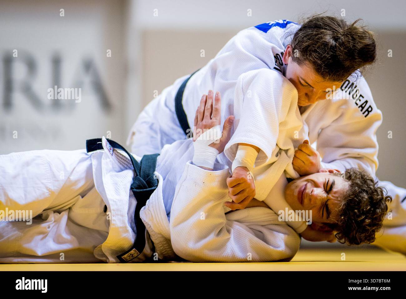 Athlete Vicky Verschaere and Sparring Partner Sverre De Witte pictured ...