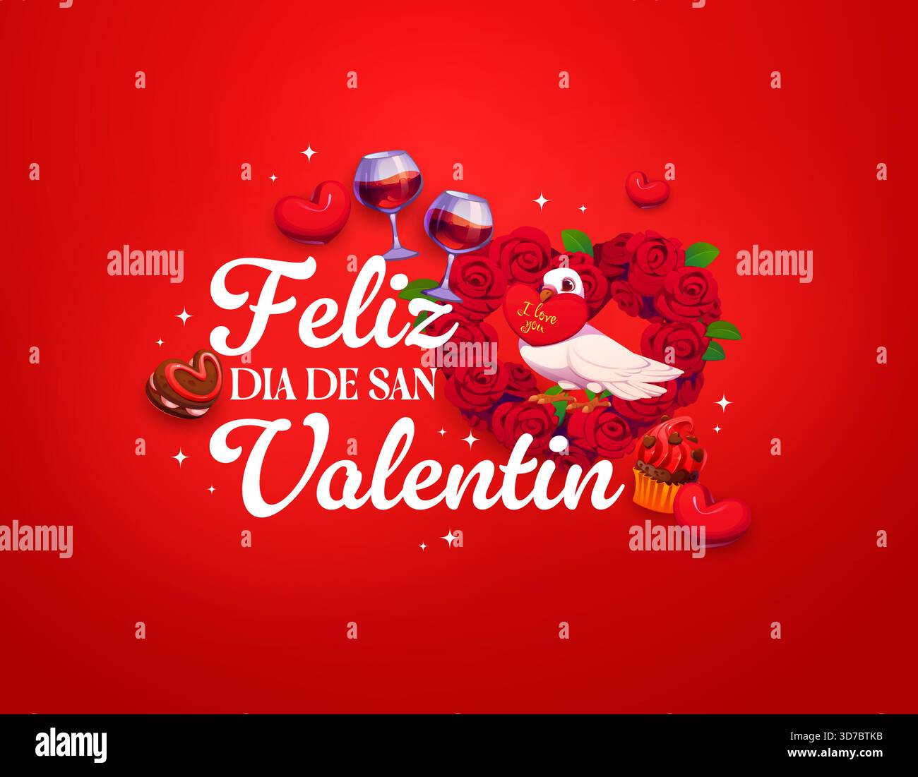Saint valentin flowers Stock Vector Images - Alamy