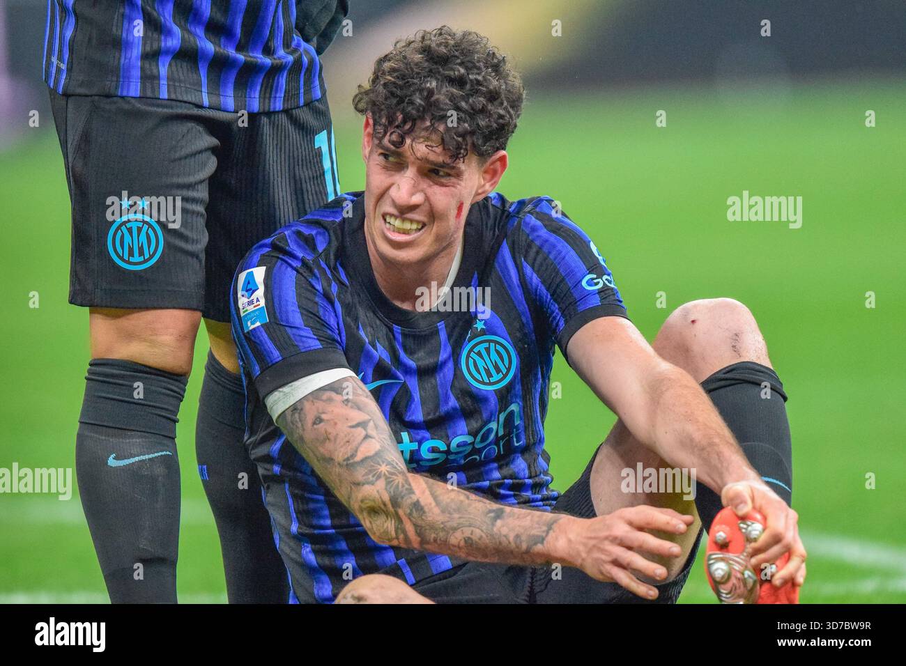 Alessandro Bastoni of Inter seen during the serie A match Inter Vs AC Milan at San Siro stadium ...