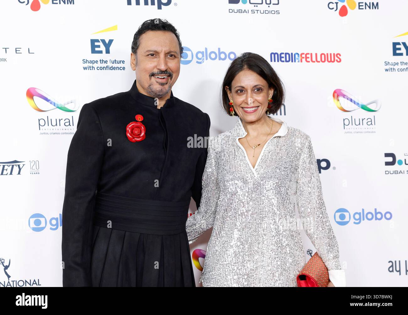 Aasif Mandvi and Shaifali Puri arrive on the red carpet at the 53rd ...