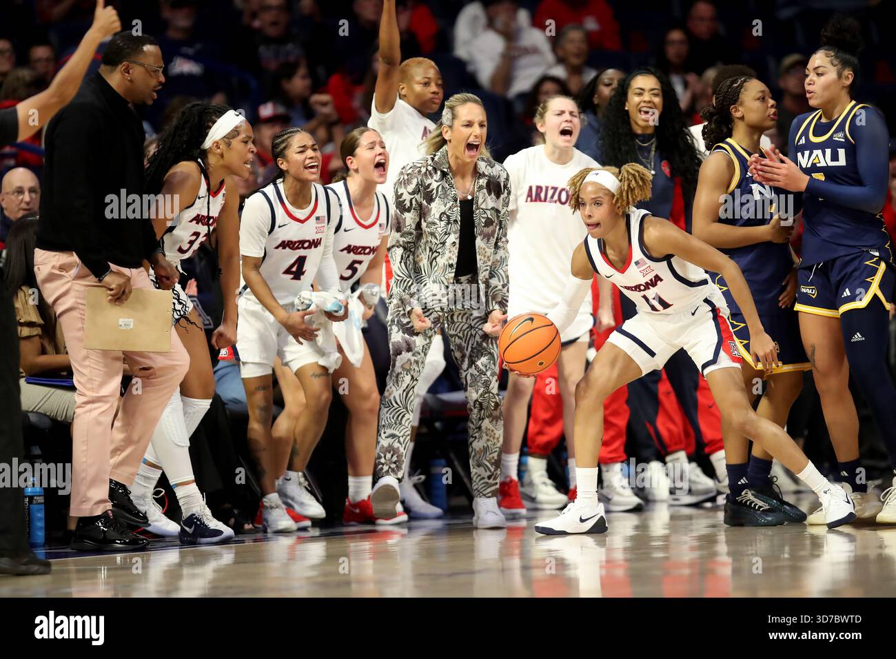 TUCSON, AZ - NOVEMBER 21: Arizona Wildcats head coach Becky Burke and ...