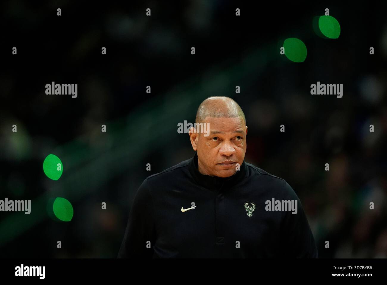 Milwaukee Bucks head coach Doc Rivers looks on during the first half of ...