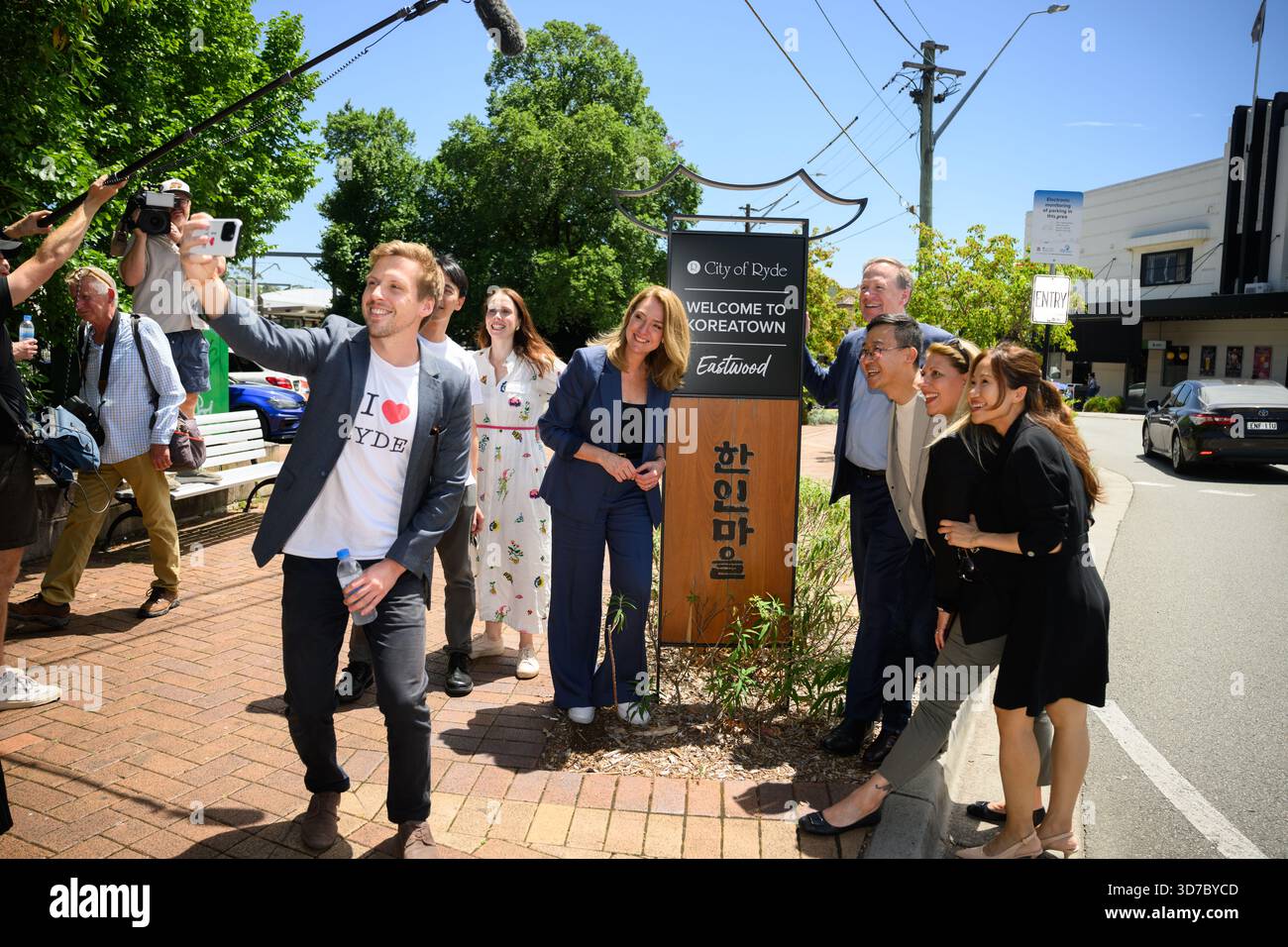 NSW Opposition Leader Kellie Sloane poses as Member for Ryde Jordan ...