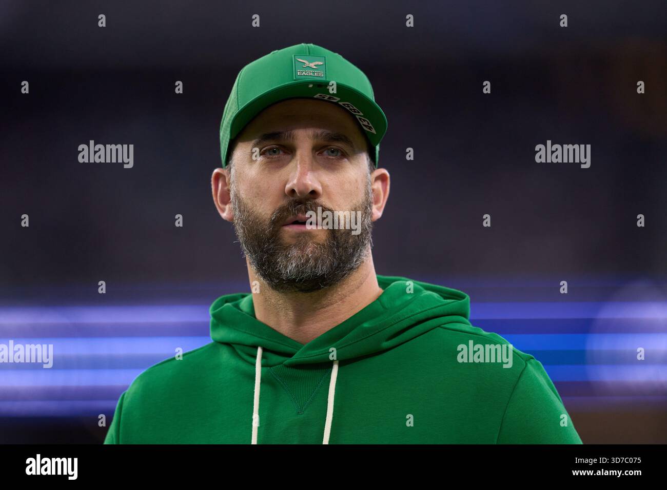 Philadelphia Eagles head coach Nick Sirianni looks on during an NFL ...