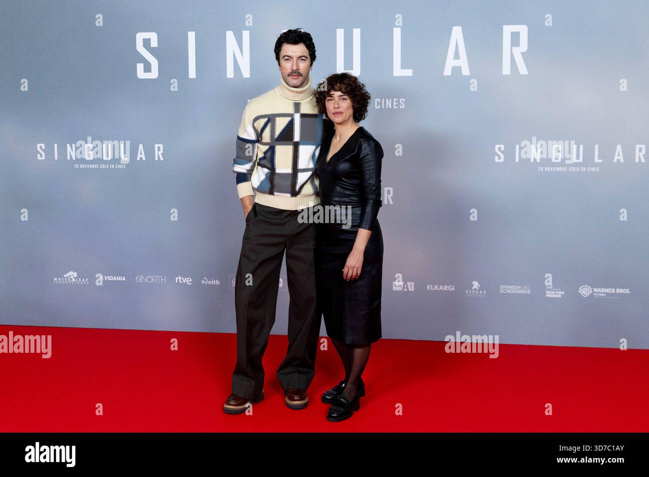 Javier Rey and Patricia López Arnaiz attend the 'Singular' Photocall at Hotel Urso in Madrid ...