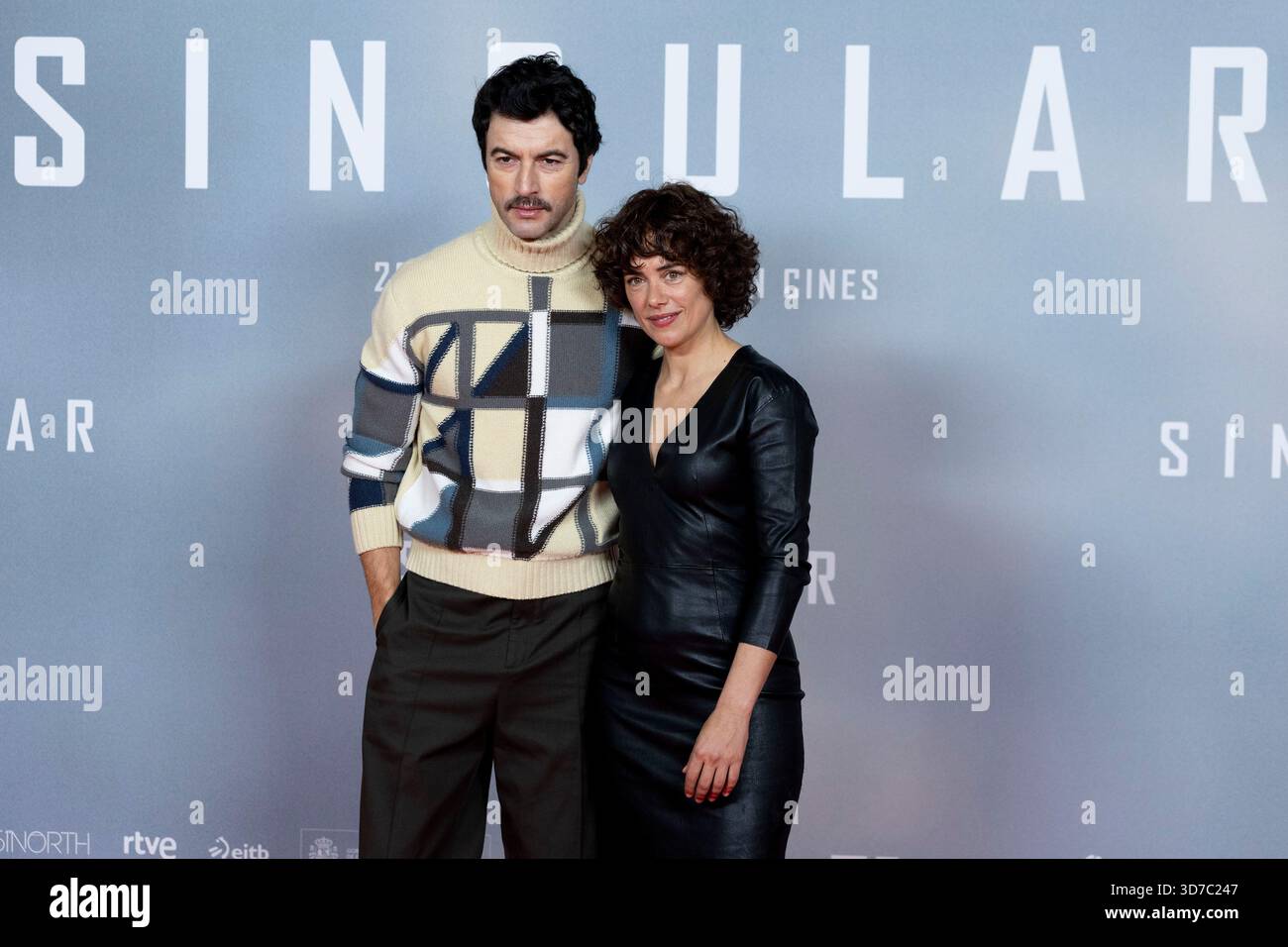 Javier Rey and Patricia López Arnaiz attend the 'Singular' Photocall at Hotel Urso in Madrid ...