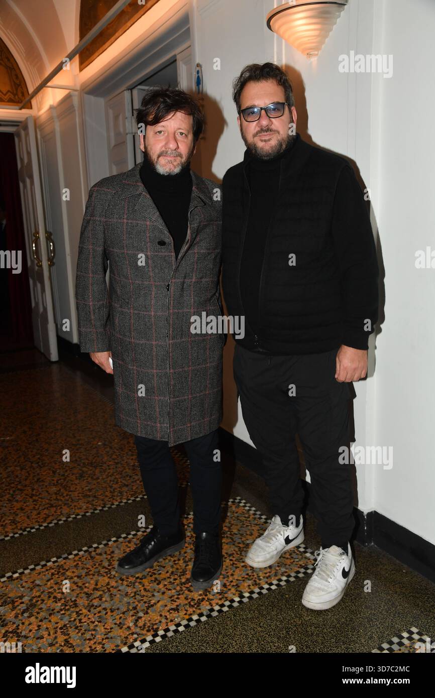 Rome, Sala Umberto Theatre, Gigi Proietti Award, Pictured: Augusto and ...