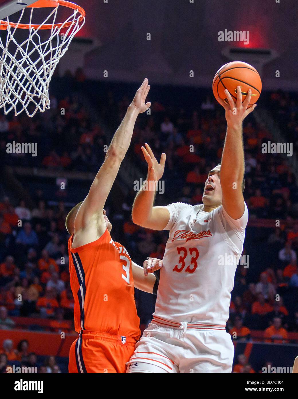 Texas Rio Grande Valley's Filip Brankovic (33) goes up to shoot against ...