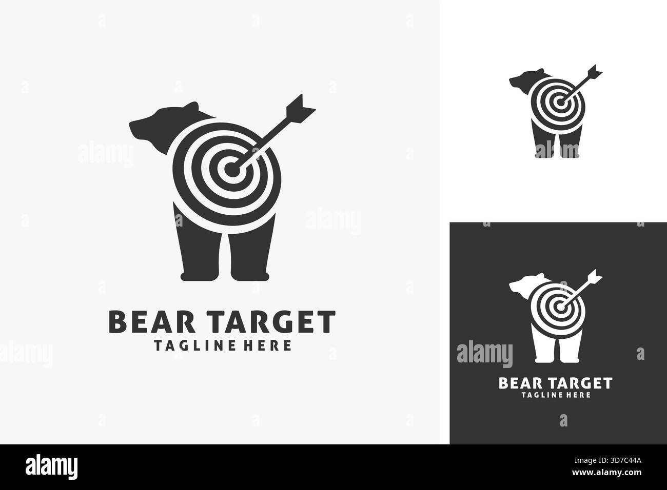 Bear target logo design Stock Vector Image & Art - Alamy