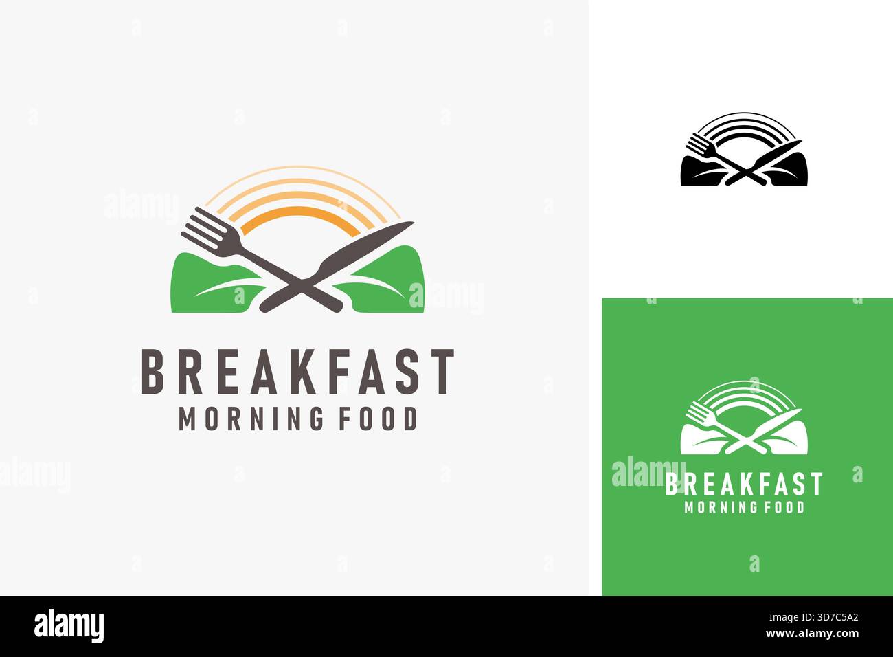 Delicious breakfast menu Stock Vector Images - Alamy